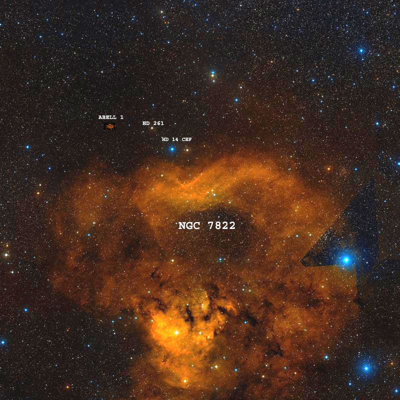 ASTROMUSEO DE YAVE , Abell 1, A66 1, PK 119+06.1, ARO 198, (Const ...