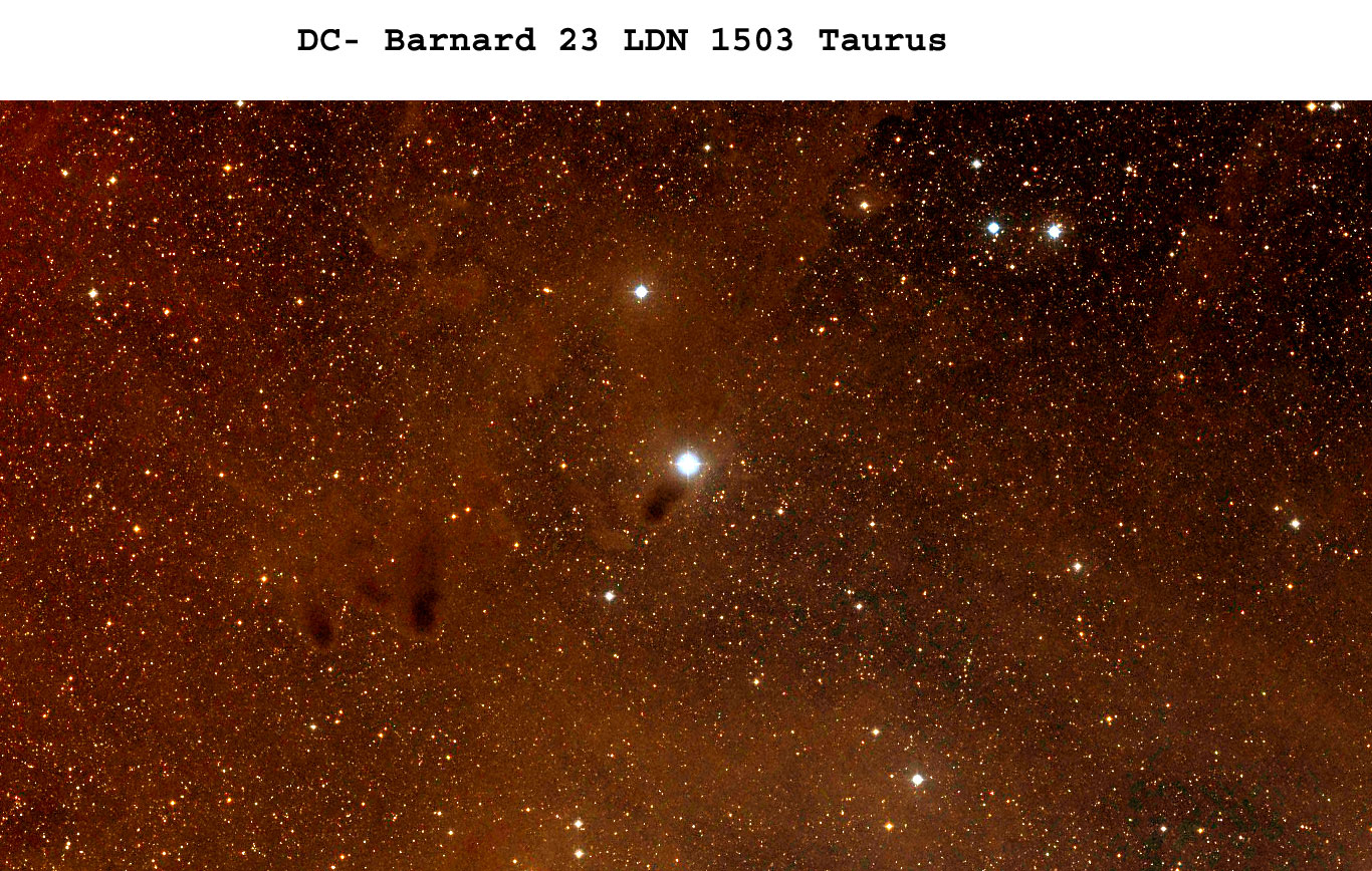 ASTRONOMIA DE YAVE-BARNARD'S CATALOGUE OF DARK AND MOLECULAR CLOUDS ...